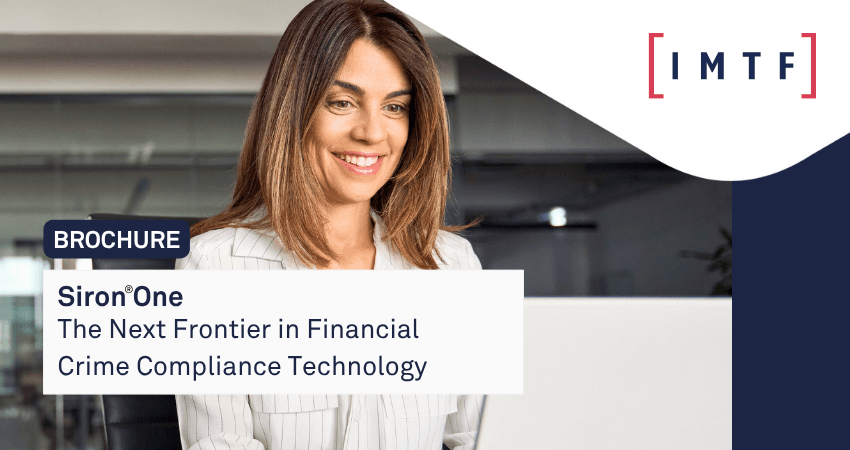 Brochure Siron One | All-in-One Anti-Financial Crime Compliance